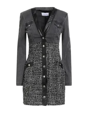 GAËLLE PARIS Tweed Denim Mini Dress