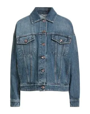 Brunello Cucinelli Denim Trucker Jacket With Embellishments