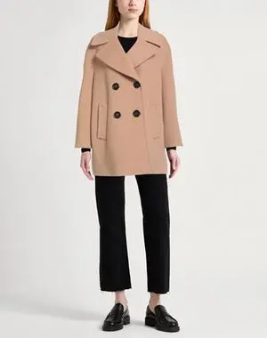 Cinzia Rocca Double-breasted Coat - Beige