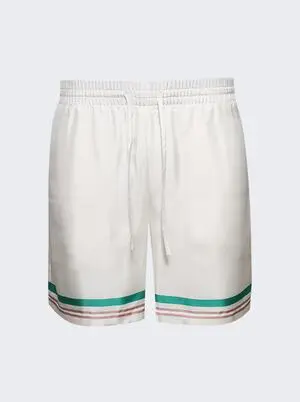 Casablanca Drawstring Shorts - White