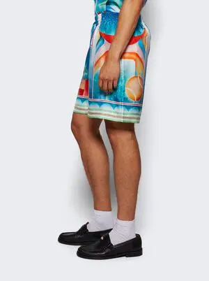 Casablanca Drawstring Shorts - Multi
