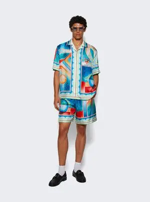 Casablanca Drawstring Shorts - Multi