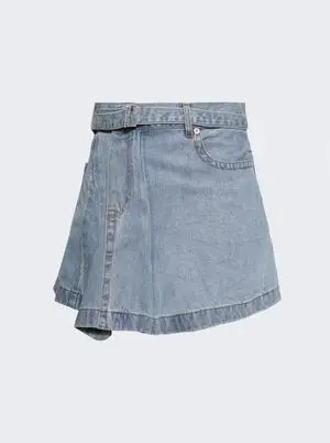 Sacai Denim Mini Skirt - Blue