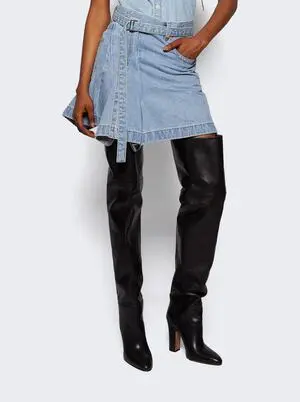 Sacai Denim Mini Skirt