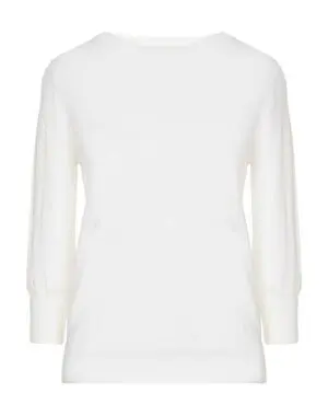 ARAGONA Sweater In Merino Wool - White