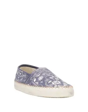 Philippe Model Leather Paisley-print Sneakers - Blue