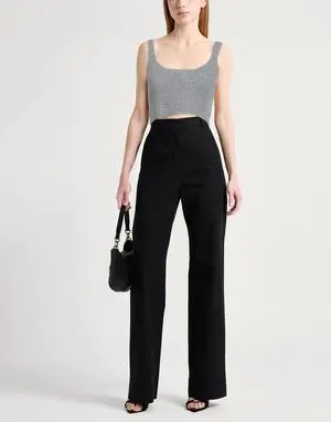 HAVEONE Knitted Crop Top - Grey