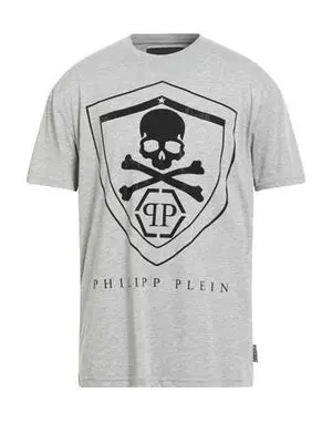 Philipp Plein T-shirt Size Polyester, Cotton, Fiberglass - Grey