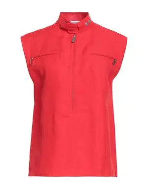 Burberry Mandarin Collar Sleeveless Top