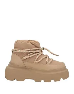 Inuikii Leather And Textile Ankle Boots With Teddy Fleece Lining