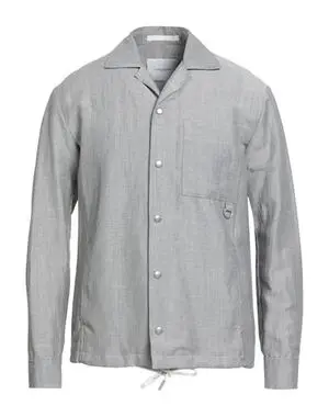 PAOLO PECORA Shirt Light Size Linen, Polyester, Wool