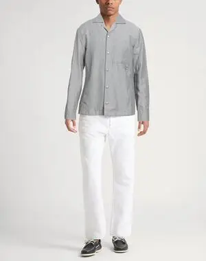 PAOLO PECORA Shirt Light Size Linen, Polyester, Wool