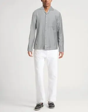PAOLO PECORA Shirt Light Size Linen, Polyester, Wool