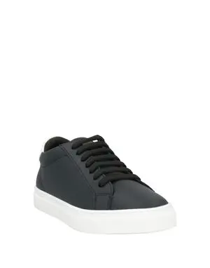 Emporio Armani Leather Low-top Sneakers - Black