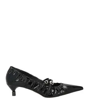 MSGM Patent Leather Kitten Heel Pumps