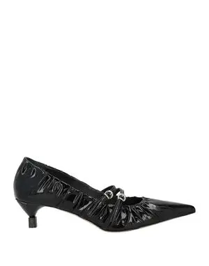 MSGM Patent Leather Kitten Heel Pumps