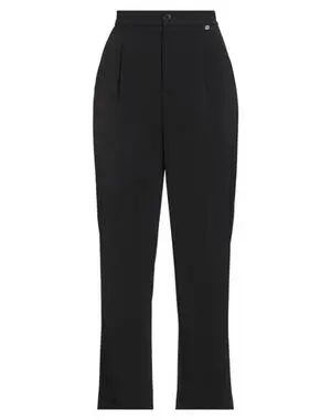 LIU •JO Straight-leg High-waisted Pants - Black