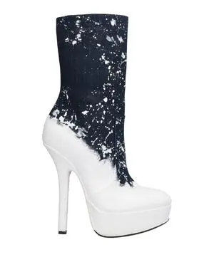 Dsquared2 Denim Ankle Boots With Platform And Spike Heel