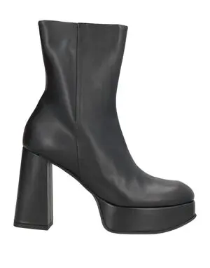 IXOS Leather Ankle Boots With Block Heel