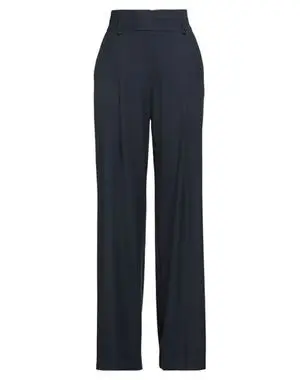 CARACTÈRE Wide-leg Twill Pants - Navy