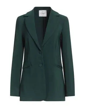 CROCHÈ Single-breasted Crepe Blazer