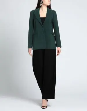 CROCHÈ Single-breasted Crepe Blazer