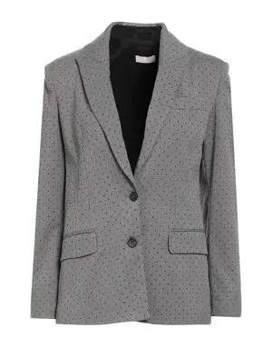 LIU •JO Single-breasted Twill Blazer With Appliqués