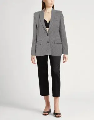 LIU •JO Single-breasted Twill Blazer With Appliqués