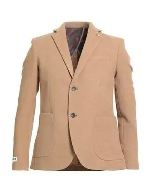 BERNA Blazer Camel Size Acrylic, Polyester, Wool