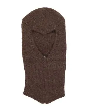 Rick Owens Knitted Balaclava Brown