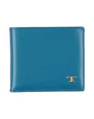 TOD'S Man Wallet Azure Size - Leather Blue