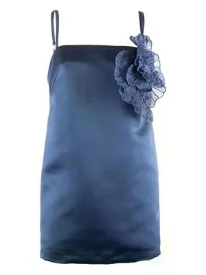 Elisabetta Franchi Flower-embellished Slip Dress