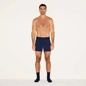 SKIMS Flex Mens 5 Inch Boxer Brief 3 Pack Navy Smoke Multi
