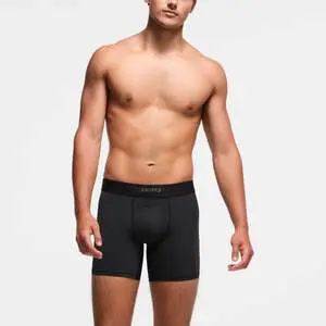 SKIMS Flex Mens 5 Inch Boxer Brief 3 Pack Obsidian