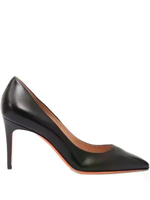 Santoni 85mm Pointed-toe Pumps - Black