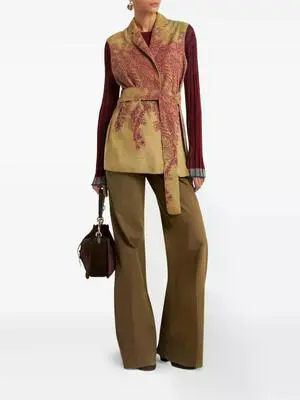 Etro Paisley-print Suede Waistcoat