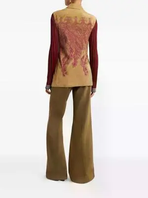 Etro Paisley-print Suede Waistcoat