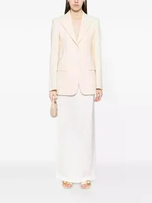 Sportmax Single-breasted Virgin Wool-blend Blazer