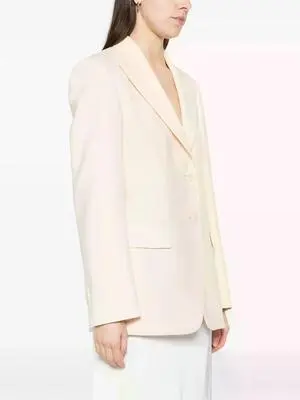 Sportmax Single-breasted Virgin Wool-blend Blazer