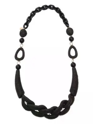 Max Mara Teismo Chain Necklace - Black