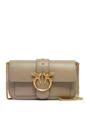 Pinko Leather Mini Bag With Love Birds Buckle