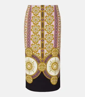 La DoubleJ Printed Pencil Skirt - Multicoloured