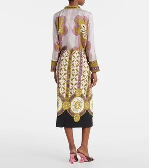 La DoubleJ Printed Pencil Skirt - Multicoloured