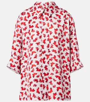 JIL SANDER Printed Viscose Shirt Multicoloured