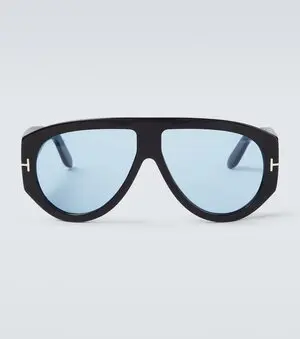 TOM FORD Bronson Aviator Sunglasses - Black