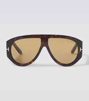TOM FORD Bronson Aviator Sunglasses - Brown