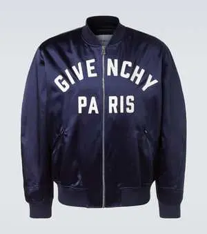 Givenchy Paris Satin Blouson - Blue