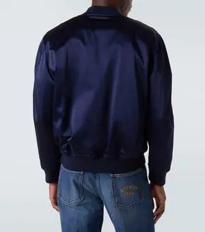 Givenchy Paris Satin Blouson - Blue