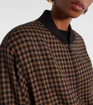 Saint Laurent Wool Teddy Bomber Jacket