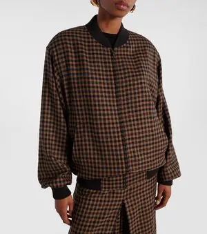 Saint Laurent Wool Teddy Bomber Jacket
